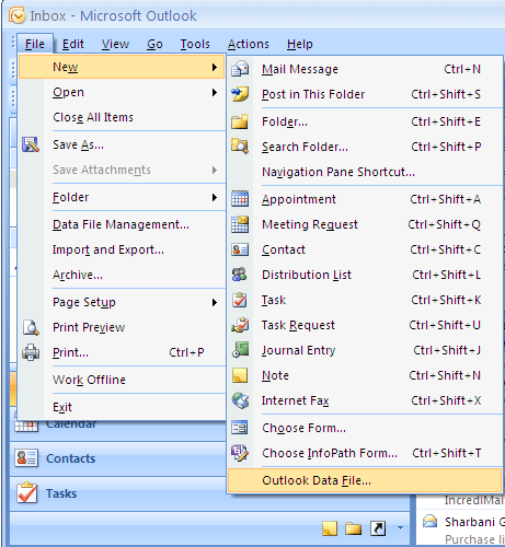 How to create PST File in Outlook 2016/2013/2010/07 How to create PST File in Outlook 2016/2013/2010/07